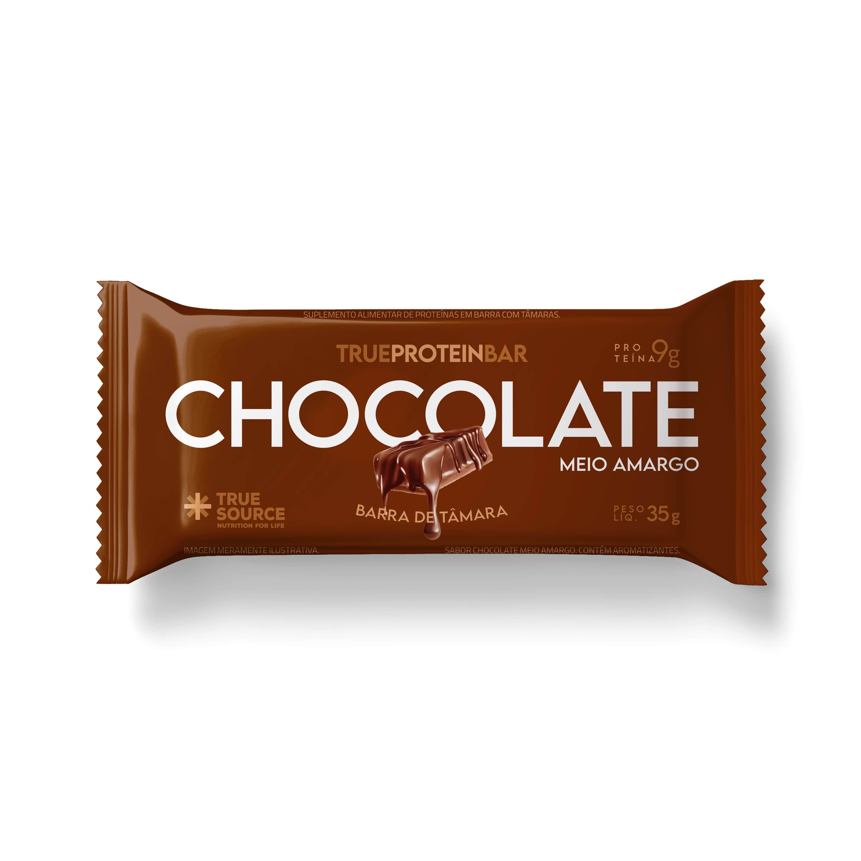 True Protein Bar Chocolate Meio Amargo 35g | True